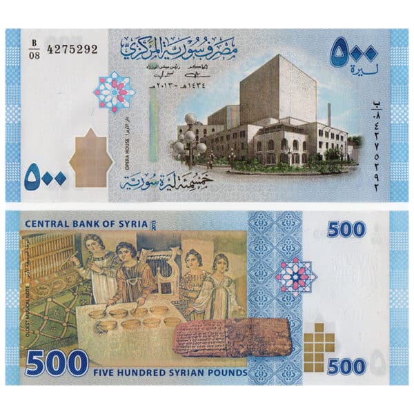 Syria Current SYP UNC Banknotes Set: 6 Denominations