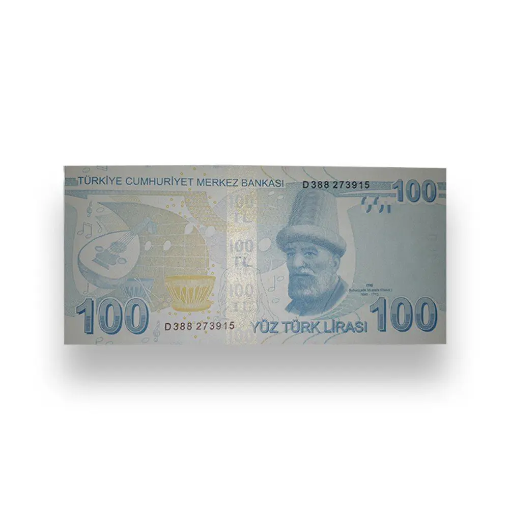 Turkey 100 Lira UNC Current Banknote | Collectible Money